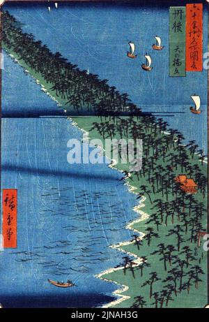'Tango Province, Ama no Hashidate' is a traditional Japanese ukiyo-e ...