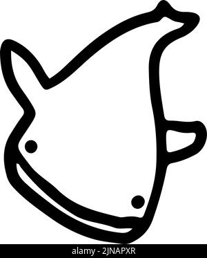Animal line art whale shark Stock Vector Image & Art - Alamy