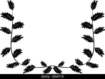 Simple plant leaves monochrome Stock Vector Image & Art - Alamy