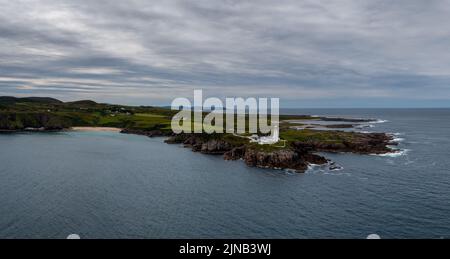 Panorama landscape view of Fanad Head Lighthouse and Peninsula on the ...