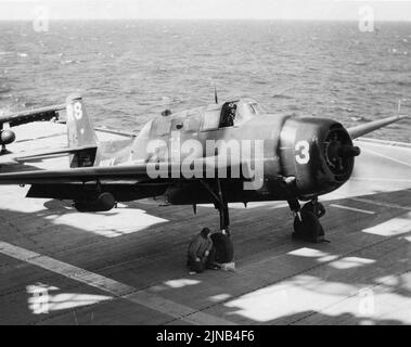 TBM-3R on USS Boxer Stock Photo - Alamy