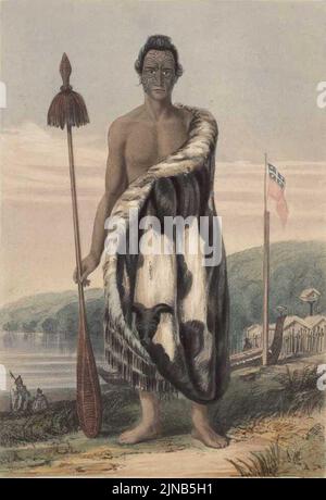 Te Puni Maori Chief Stock Photo - Alamy