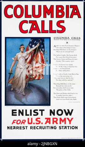 I Want You for the U.S. Army / Enlist Now. Color poster by James ...