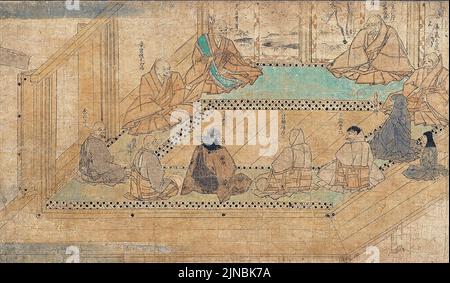 Tengu zoshi, scroll, detail 1 Stock Photo - Alamy