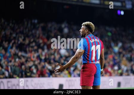 Adama Traore of FC Barcelona during his presentation as FC Barcelona ...