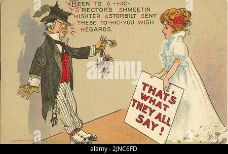 That's What They All Say! Series no. 25, 1909 by L. Golick, printed in ...