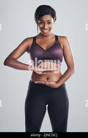 Beauty comes in all shapes and sizes. a beautiful young woman through a ...