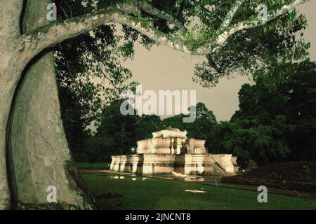 Candi Tinggi (Tinggi temple), one of the temples in Muara Jambi temple ...