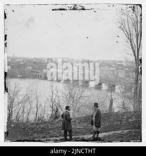 The Aqueduct bridge and Georgetown 01489v Stock Photo - Alamy