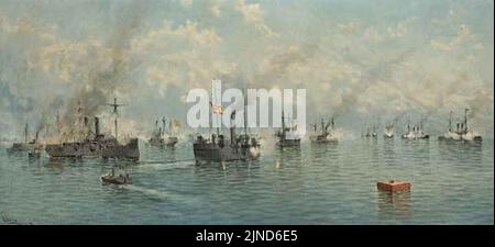BATTLE OF MANILA BAY 1 May 1898 during the Spanish-American War Stock ...