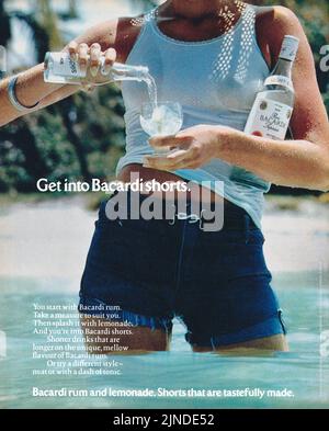 White rum advertisement white rum advert Alcohol advertisement Stock ...