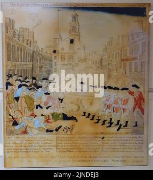 The Bloody Massacre by Paul Revere (photographic reproduction) Concord ...