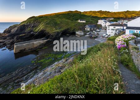 The picturesque fishing village of Portloe on the south coast of ...