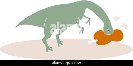 Illustration of dinosaur Eoraptor - Eat meat Stock Vector Image & Art ...