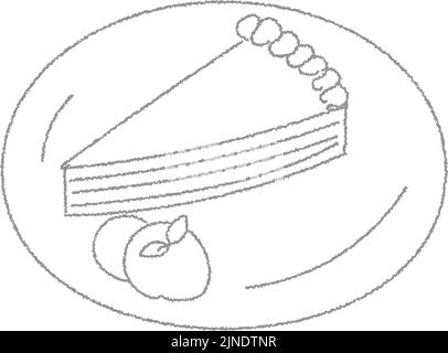 Illustration of food sweets cheese tart Stock Vector Image & Art - Alamy