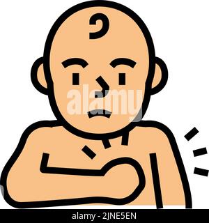 cremasteric reflex color icon vector illustration Stock Vector Image ...