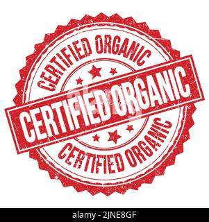ORGANIC text written on red rectangle stamp sign Stock Photo - Alamy