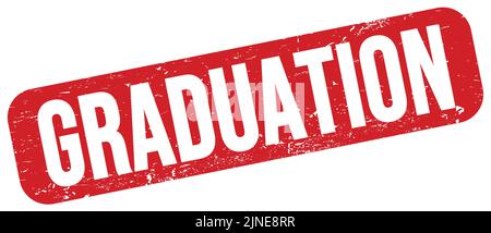 GRADUATION text written on red grungy stamp sign Stock Photo - Alamy
