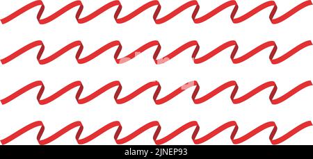 A set of orthodox red ribbon curves Stock Vector Image & Art - Alamy
