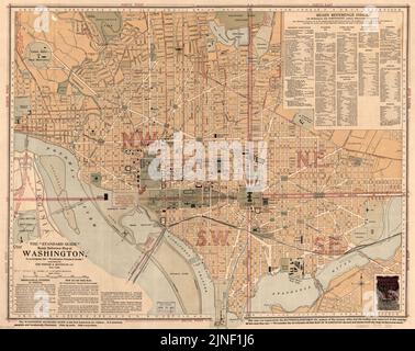 The ''Standard guide'' ready reference map of Washington - to accompany ...