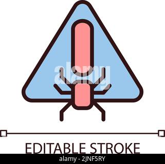 Computer virus pixel perfect RGB color icon Stock Vector Image & Art ...