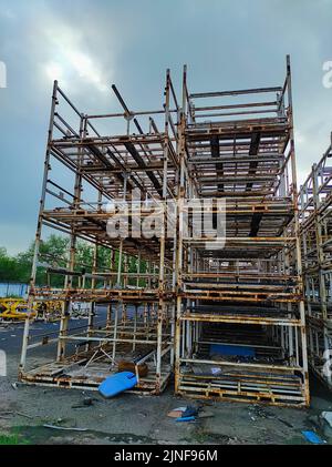 A Scrap Waster Material Handling Trolleys Photo Stock Photo - Alamy