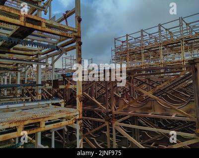 A Scrap Waster Material Handling Trolleys Photo Stock Photo - Alamy