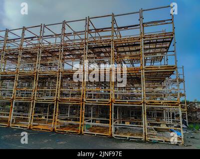 A Scrap Waster Material Handling Trolleys Photo Stock Photo - Alamy