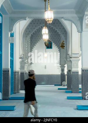 The interior of Mohamed V mosque in Fnideq Stock Photo - Alamy