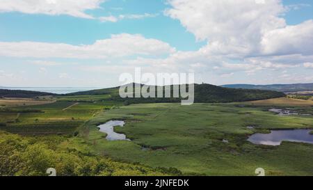 The outer lake of Tihany, Hungary in summer Stock Photo - Alamy