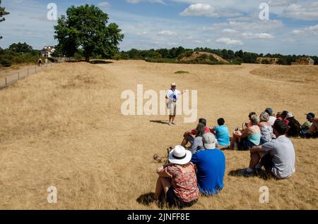 Anglo-Saxon royal burial ground, Sutton Hoo, Suffolk, England, UK ...