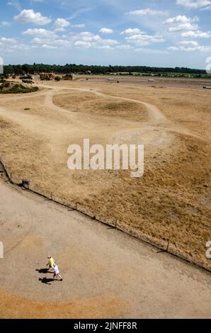 Viewing tower, Sutton Hoo Stock Photo - Alamy