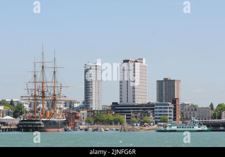 The Hard and Hms Warrior from Gosport MIKE WALKER PICTURES, 2010 Stock ...