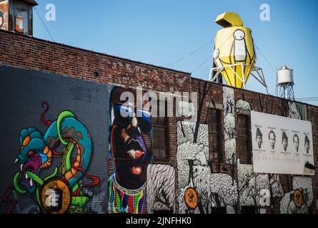 Street Art in Bushwick, Brooklyn. New York, USA. All art by The ...