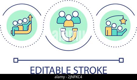 Employee engagement loop concept icon Stock Vector Image & Art - Alamy