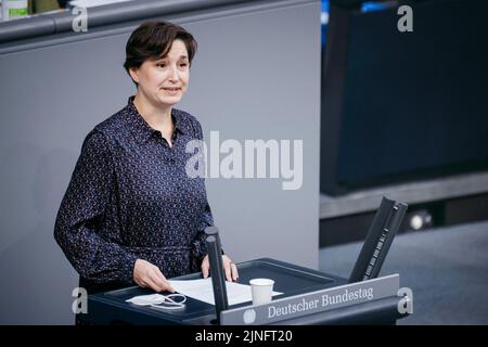 Sandra Detzer, Alliance 90/The Greens, taken in the German Bundestag as ...