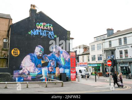 Street art amongst the back streets of Blackpool, UK Stock Photo - Alamy