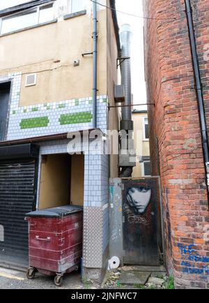 Street art amongst the back streets of Blackpool, UK Stock Photo - Alamy
