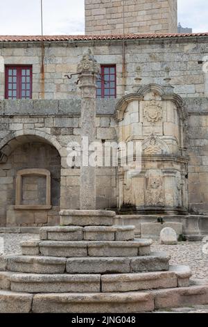 Main Square in Castelo Novo Village, Portugal Stock Photo - Alamy