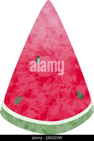 Watermelon: small cut size, transparent watercolor style Stock Vector ...