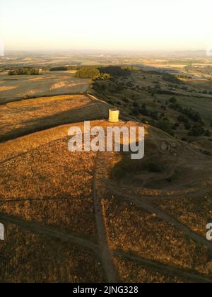 Parsons Folly Tower up the Way. Kemerton Camp Iron Age hill fort ...