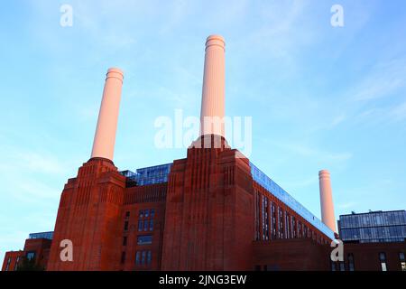 A low-angle view of the Battersea Power Station Stock Photo - Alamy