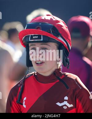 Saffie Osborne at Lingfield Park racecourse, Surrey. Picture date ...