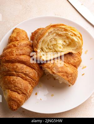 Butter Croissant in various angles and approaches Stock Photo - Alamy