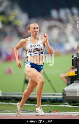 Gabriela GAJANOVÁ participating in the 800 meters at the Doha 2019 ...