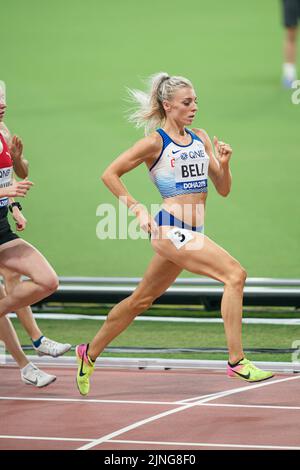 Alexandra Bell participating in the 800 meters of the European ...