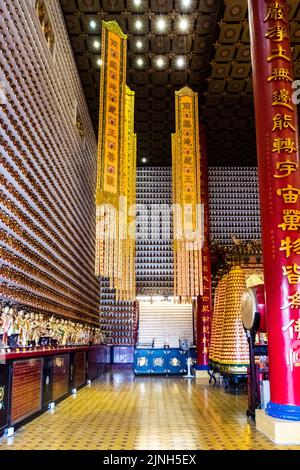 Ten thousand buddhas monastery. Beautiful daylight shot of the path ...