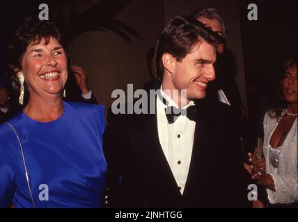 Tom Cruise and mom Mary Lee Pfeiffer on January 1991 Credit: Ralph Dominguez/MediaPunch Stock ...