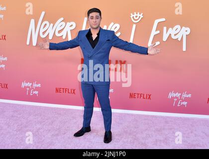 Westwood, USA. 11th Aug, 2022. Dino Petrera walking on the red carpet ...