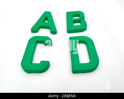 plastic letter isolated on white background Stock Photo - Alamy